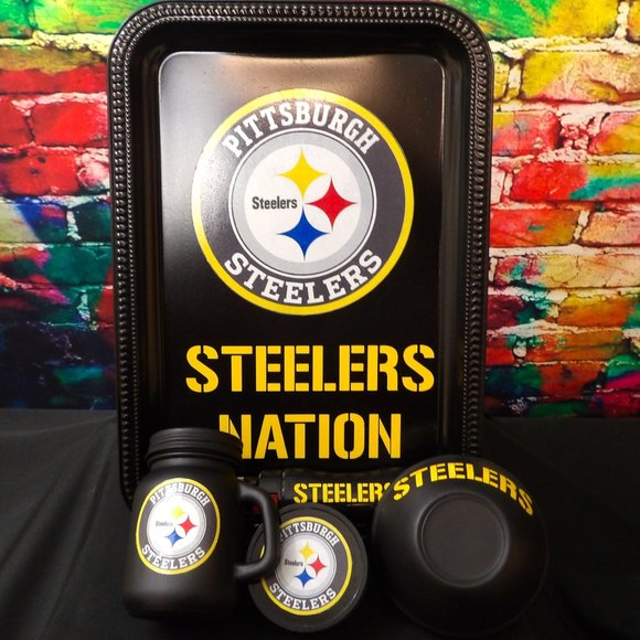 Art | Pittsburgh Steelers Tray Set | Poshmark